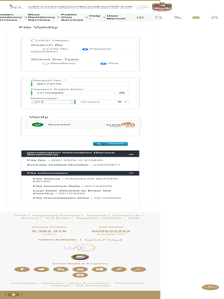 Canceled Residency File Details | PDF