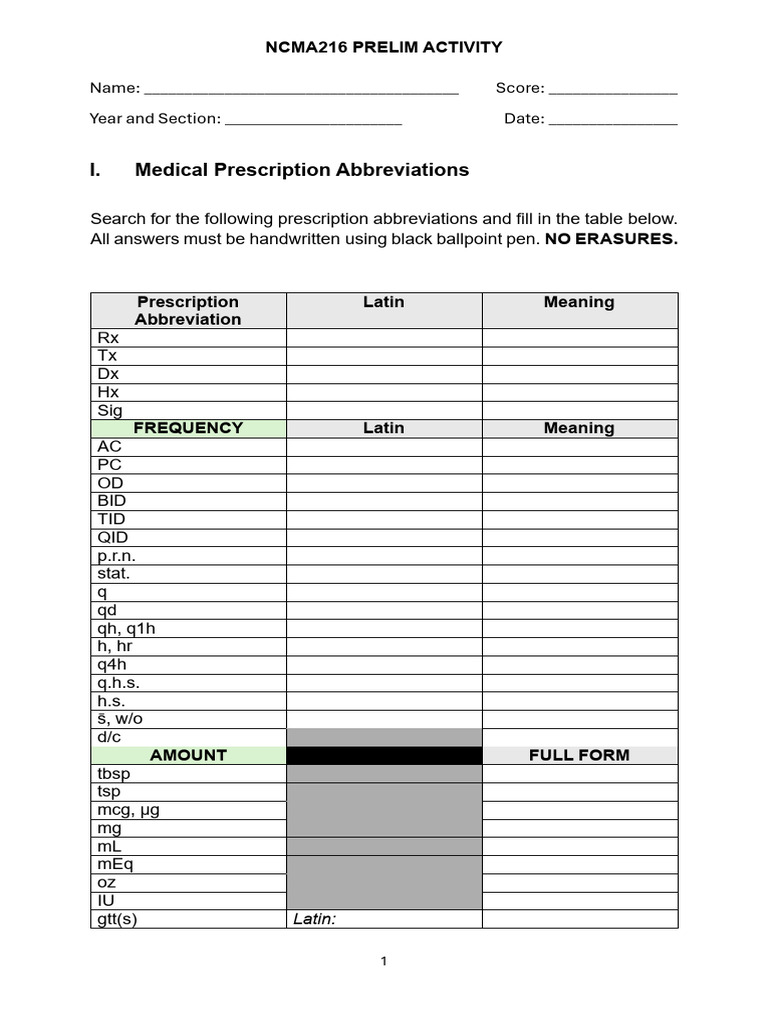Prelim Activity | PDF