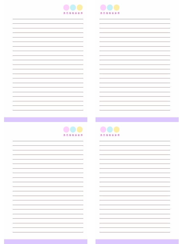 1caderno A5 Pautado Candy - CDR | PDF