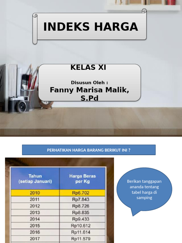 Analisis Indeks Harga dan Metode Perhitungan | PDF
