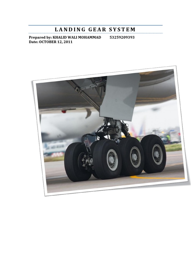 Landing Gear | PDF | Landing Gear | Anti Lock Braking System