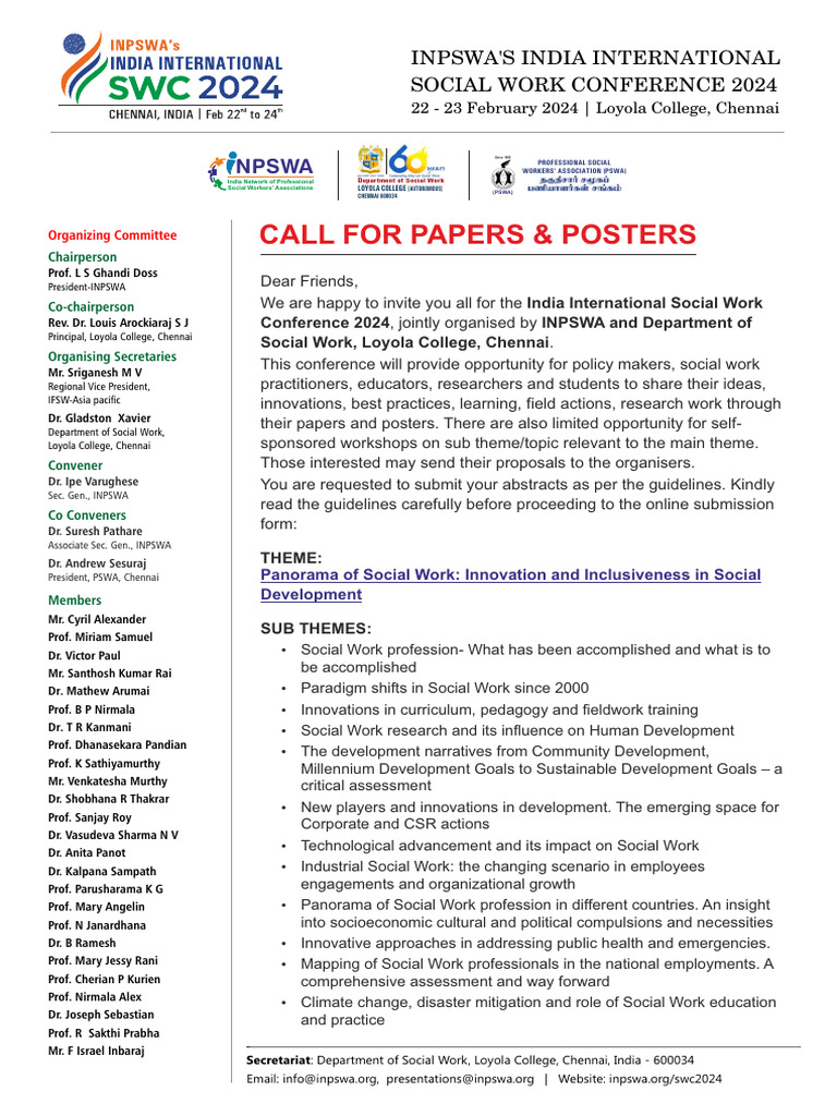 SWC2024 Call For Papers V2 | PDF