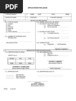 Deped Form 6 | PDF | Sick Leave | Labor