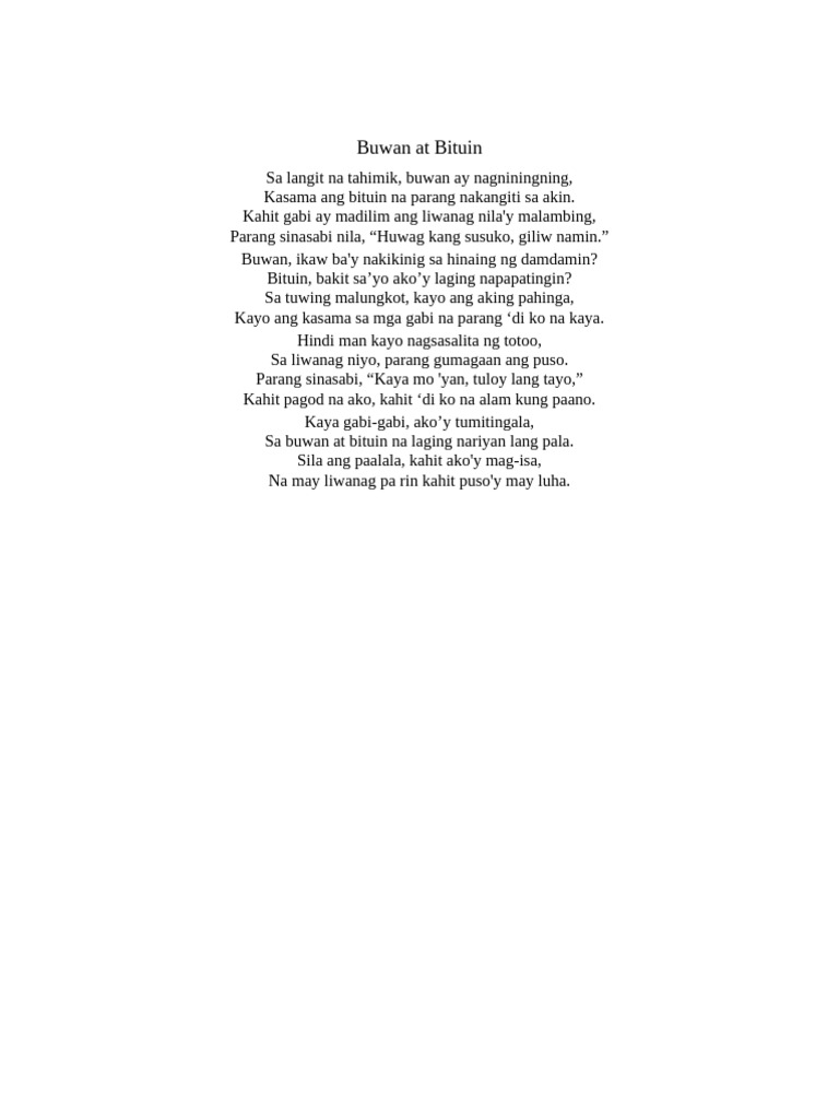 Tula Filipino | PDF