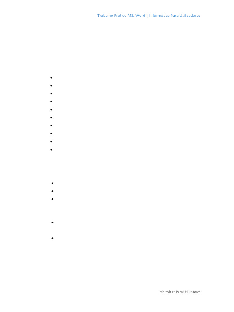 Trabalho Prático MS Word: Guia Completo | PDF
