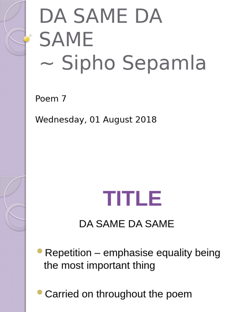 11 P7 Da Same Da Same | PDF