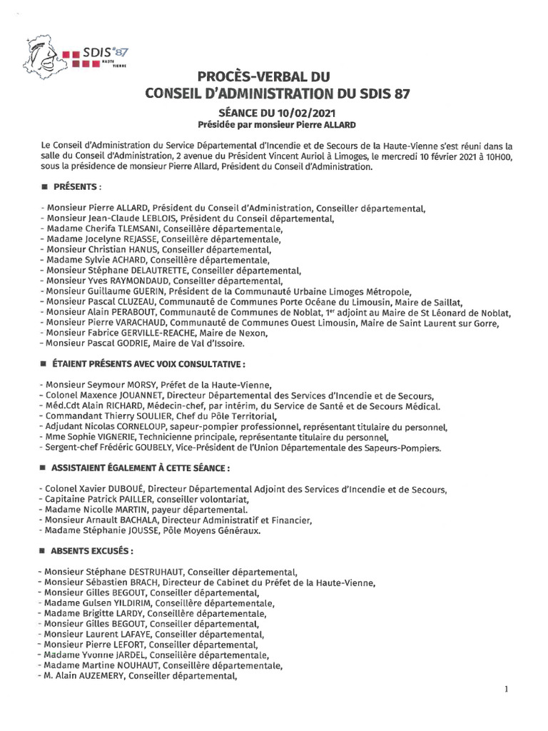 PV CA Du 10 02 2021 Signé | PDF