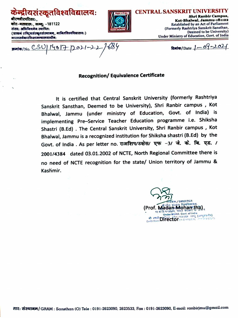 CSU Jammu | PDF