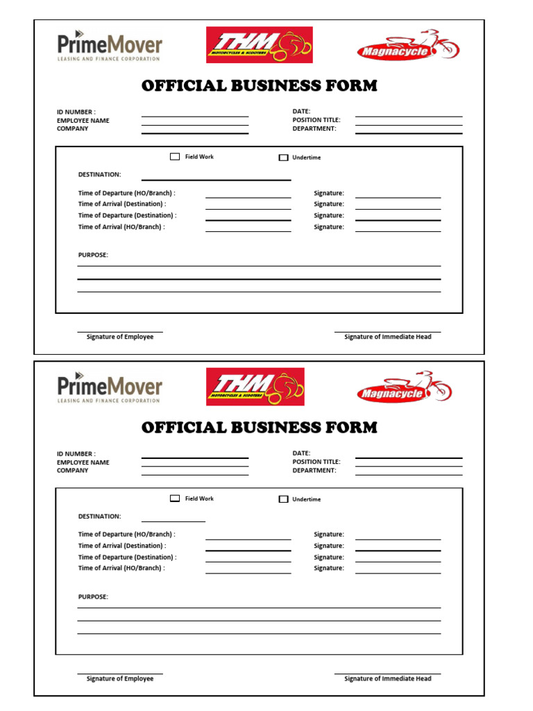 Ot Ob Form | PDF