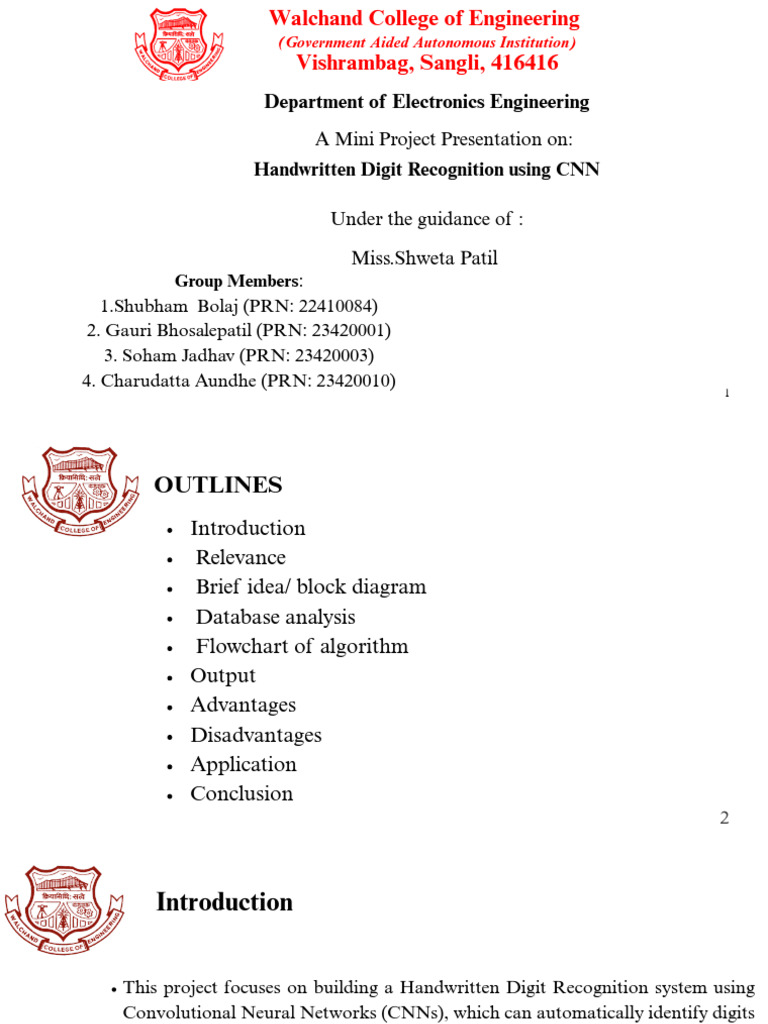 Handwritten Digit Recognition Using CNN | PDF | Artificial Intelligence | Intelligence (AI ...