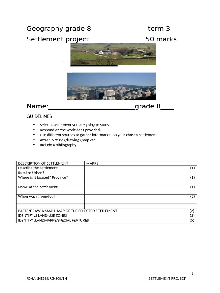 Geography Grade 8 Term 3 | PDF
