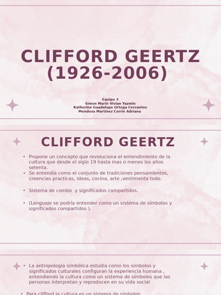 Expo Clifford Geertz-1 | PDF | Antropología | Hermenéutica