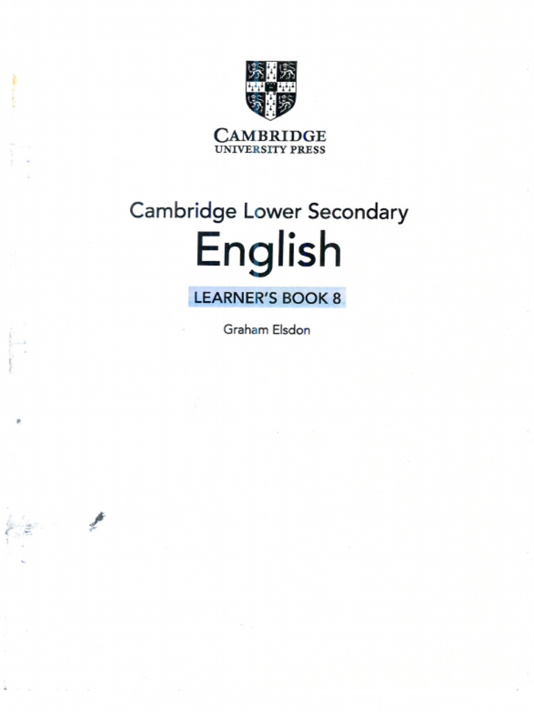 Cambridge - Lower Secondary English - LB 8 - 2nd Ed | PDF