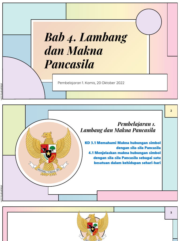 Bab 4 Lambang Dan Makna Pancasila | PDF