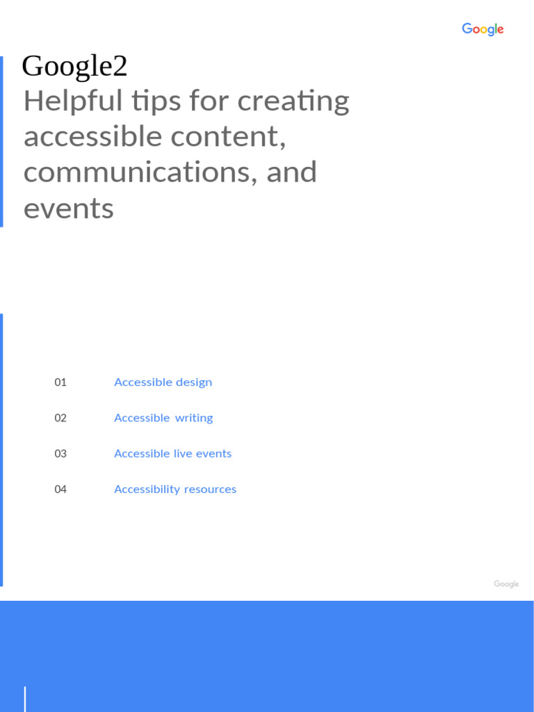 Tips For Accessible Content Copy3 | PDF | Accessibility | Visual Impairment