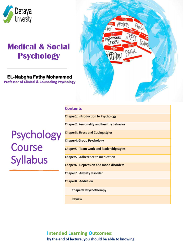 Lecture, 1 Introduction To Psychology 2025 | PDF | Psychology ...