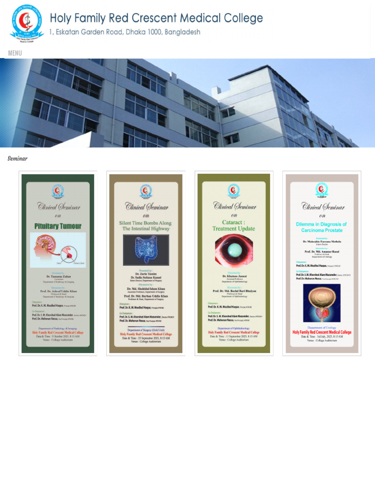 Seminar - Holy Family Red Crescent Medical College6 | PDF