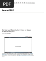 Human Body Coordination Systems | PDF | Synapse | Chemical Synapse