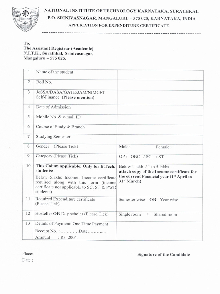 Expenditure Correctioned Form | PDF