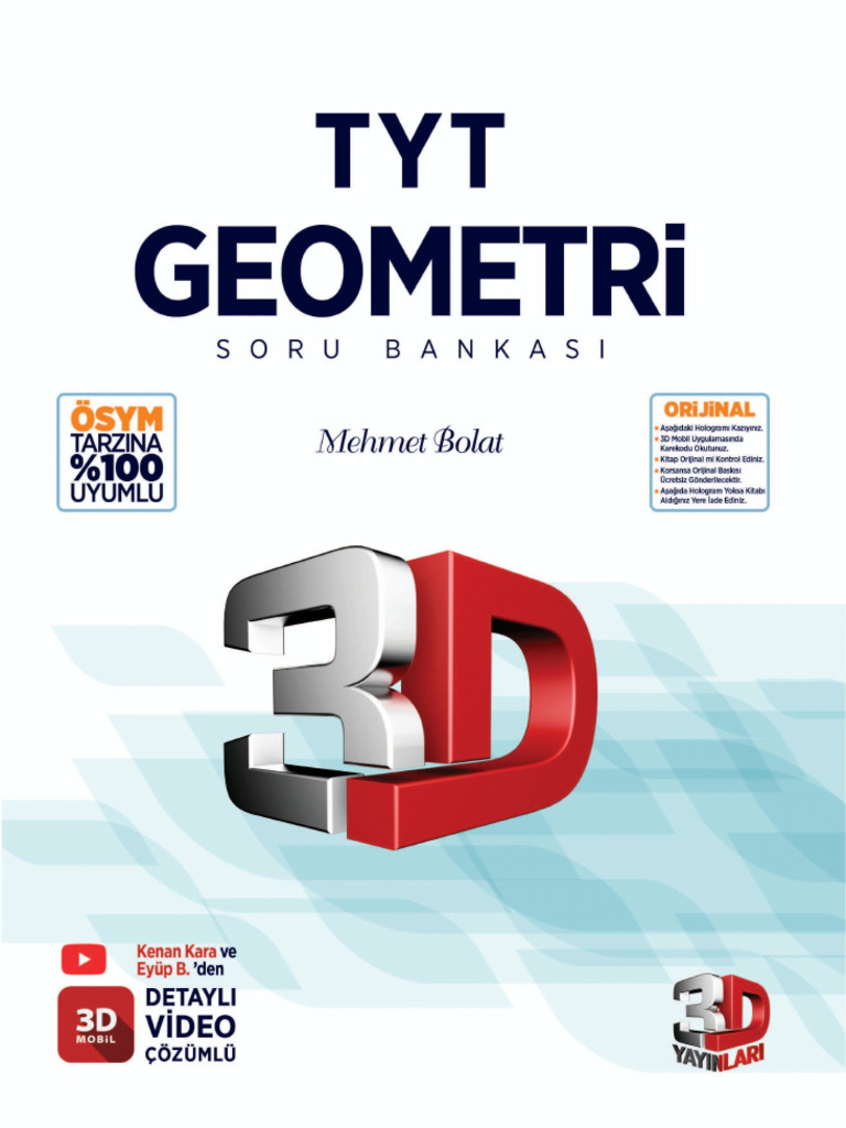 3d Yayinlari Tyt Geometri Soru Bankasi PDF Indir 12479 | PDF