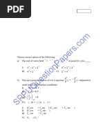 Madasmaths Statistics Practice Paper | PDF | Statistics | Linear Regression