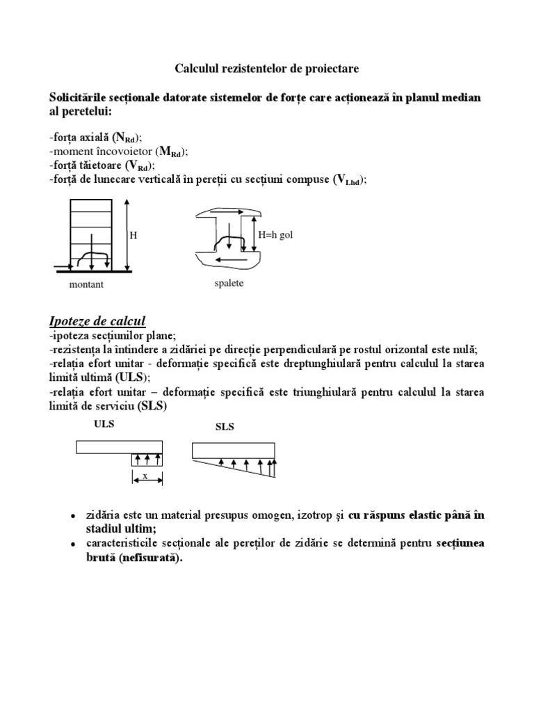 Proiect-Calculul Rezistentelor de Proiectare | PDF