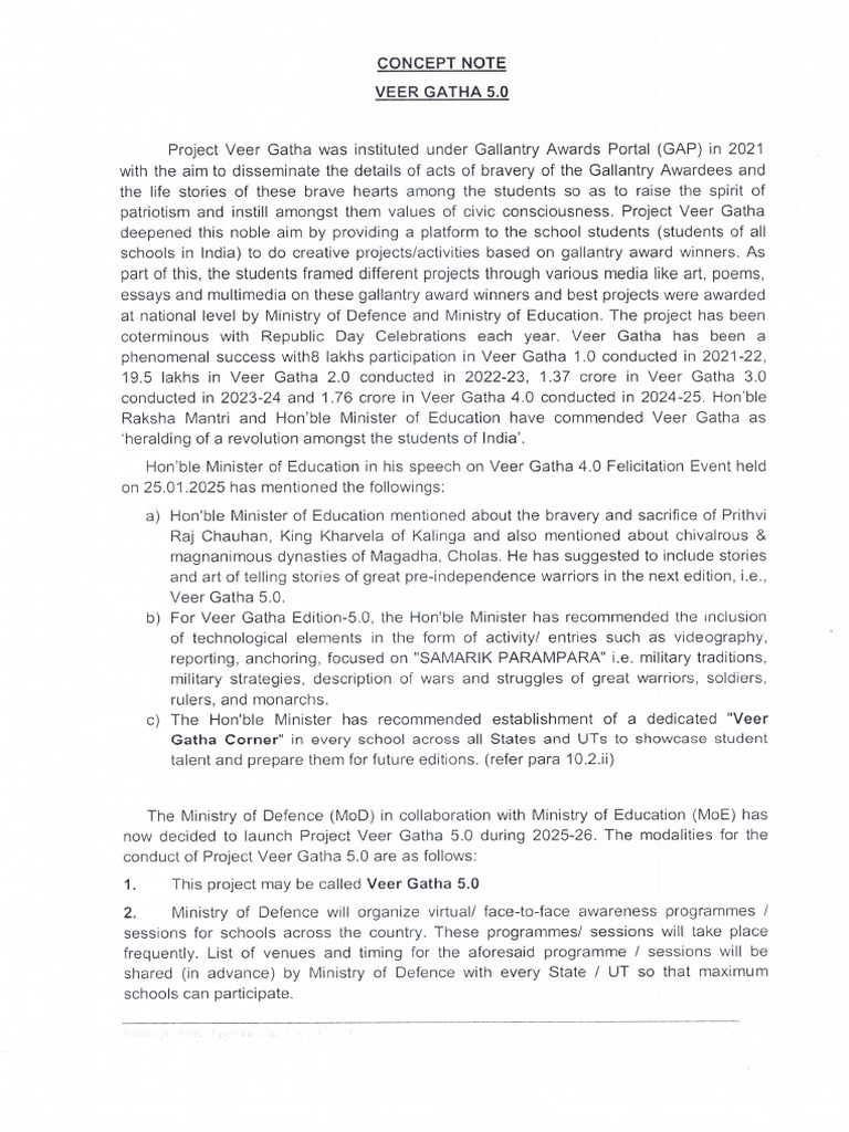 Veer Gatha 5.0 note | PDF