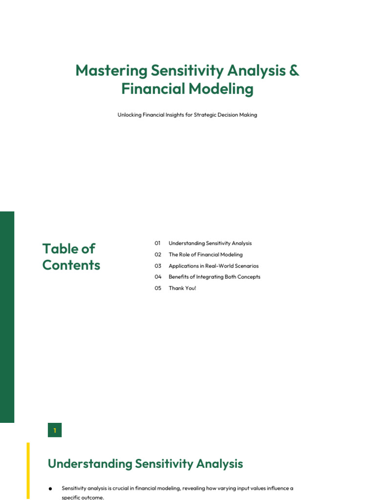 CFO MasteringSensitivityAnalysisFinancialModeling 8X2UWzkh | PDF ...