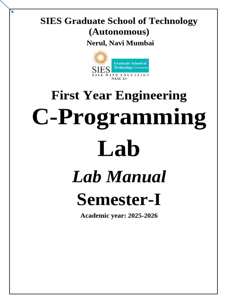 C Programming Lab Manual for Engineers | PDF | Parameter (Computer ...