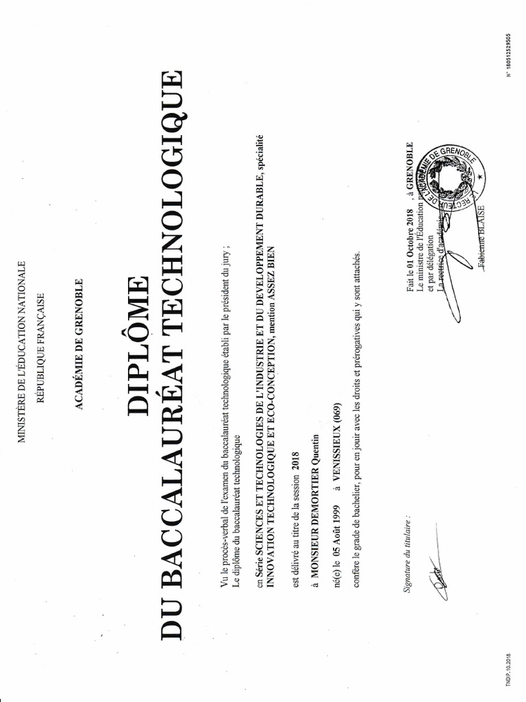 Diplome Bts Ati | PDF