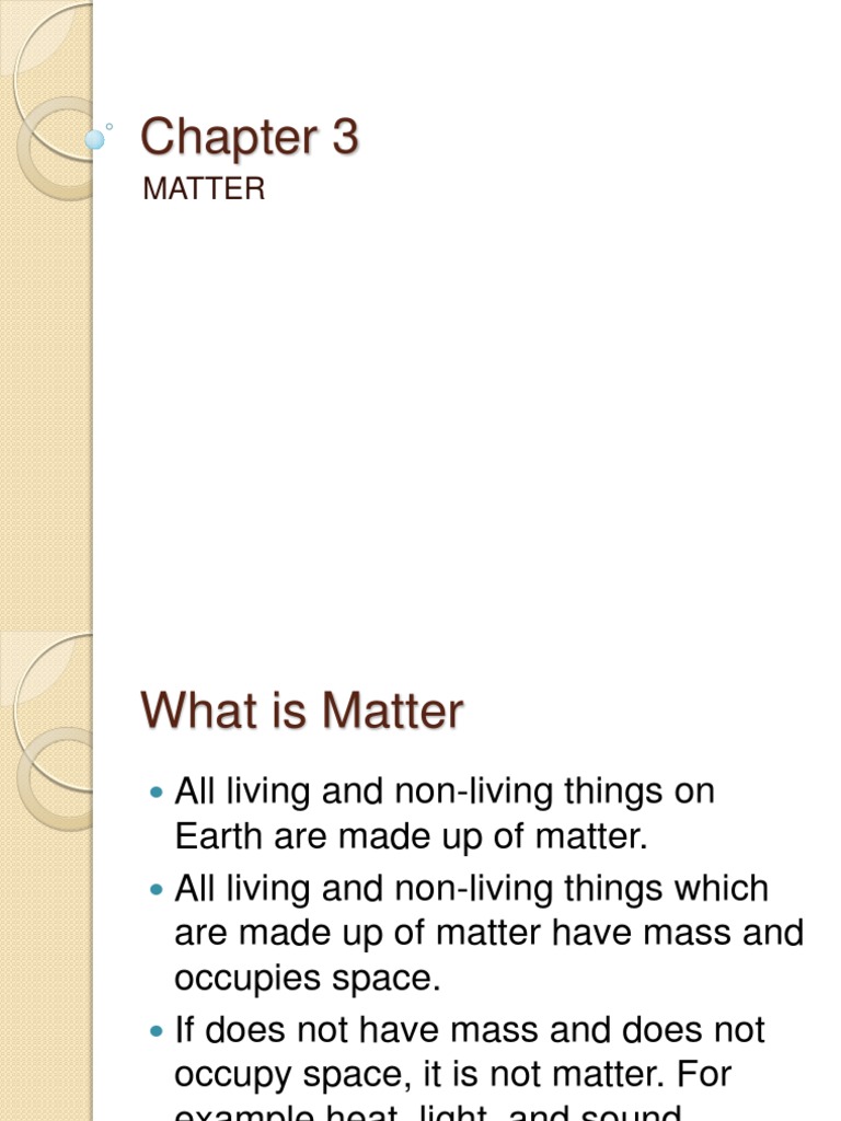 Form 1 Chapter 3 - Three States of Matter | PDF | Gases | Matter