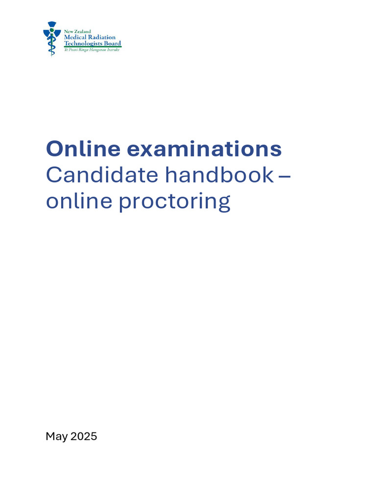 2025 MRTB Exam Candidate Handbook | PDF | Radiology