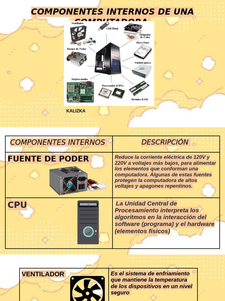 Componentes Internos de Una PC | PDF