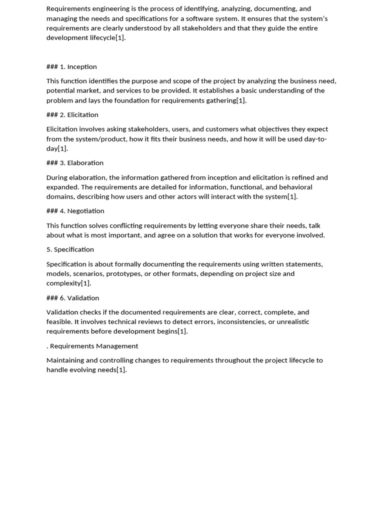 Requirements Engineering Process Explained | PDF | Risk Management | Risk