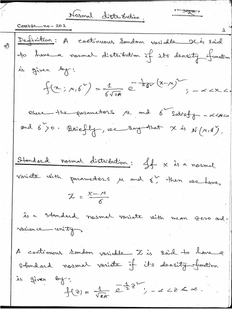 Normal Distribution | PDF