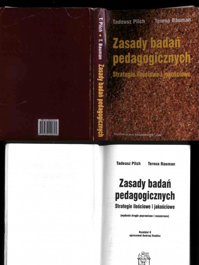 T. Pilch, T. Bauman - Zasady Badań Pedagogicznych | PDF