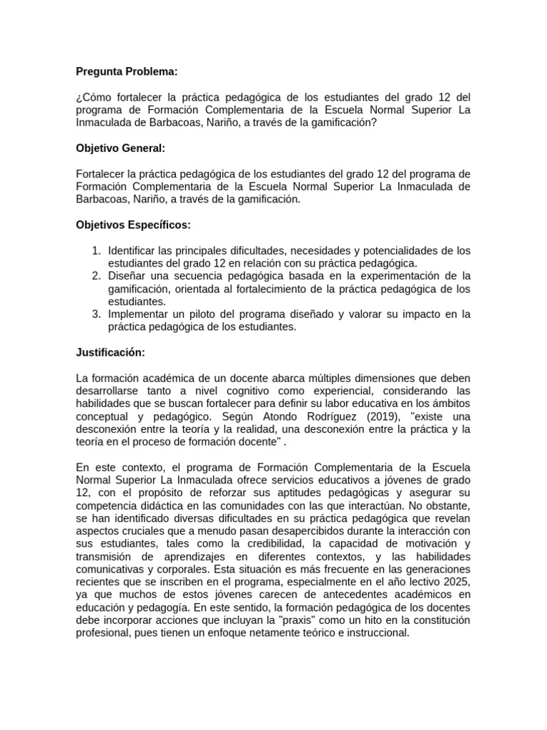 Justificación Astrid | PDF | Enseñando | Pedagogía