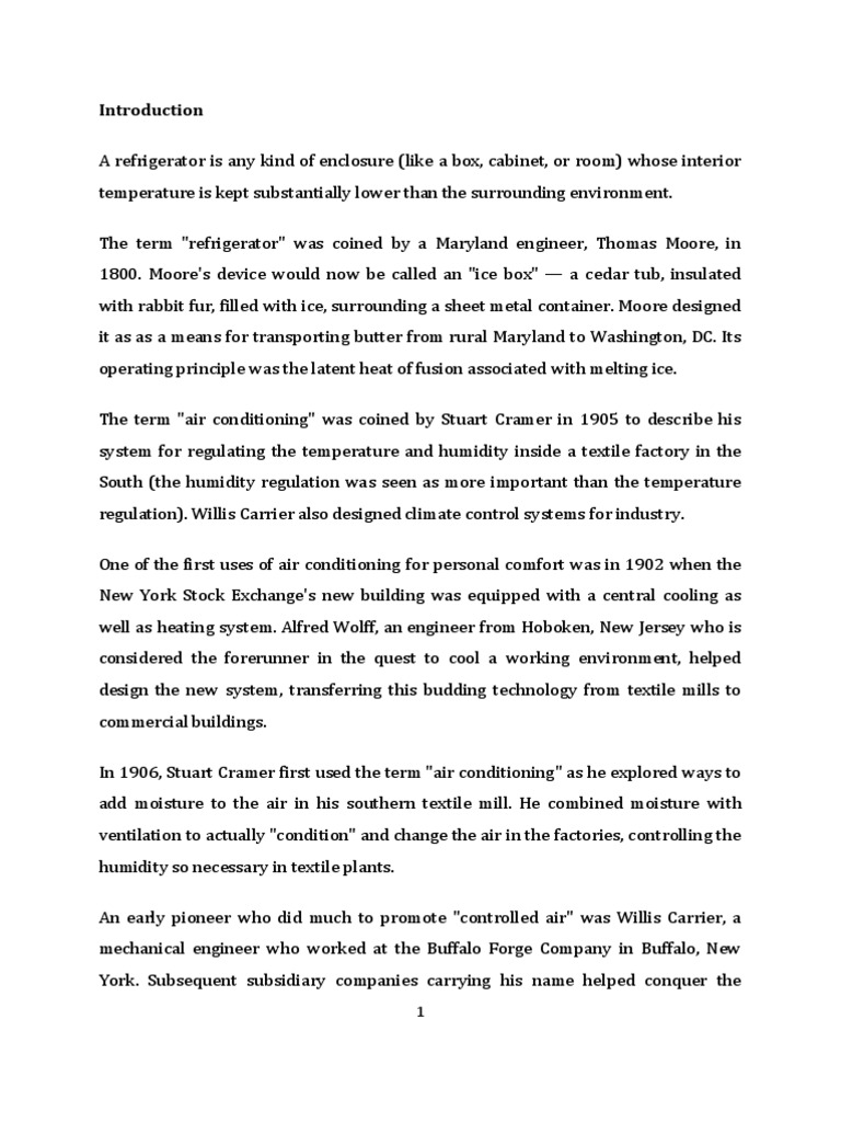 Principle of Physics Involving Refrigerator | PDF | Air Conditioning ...