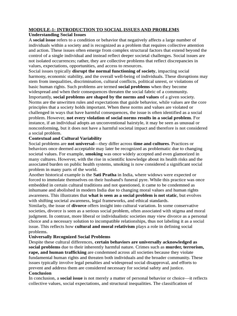 Understanding Social Issues and Problems | PDF | Poverty | Poverty ...
