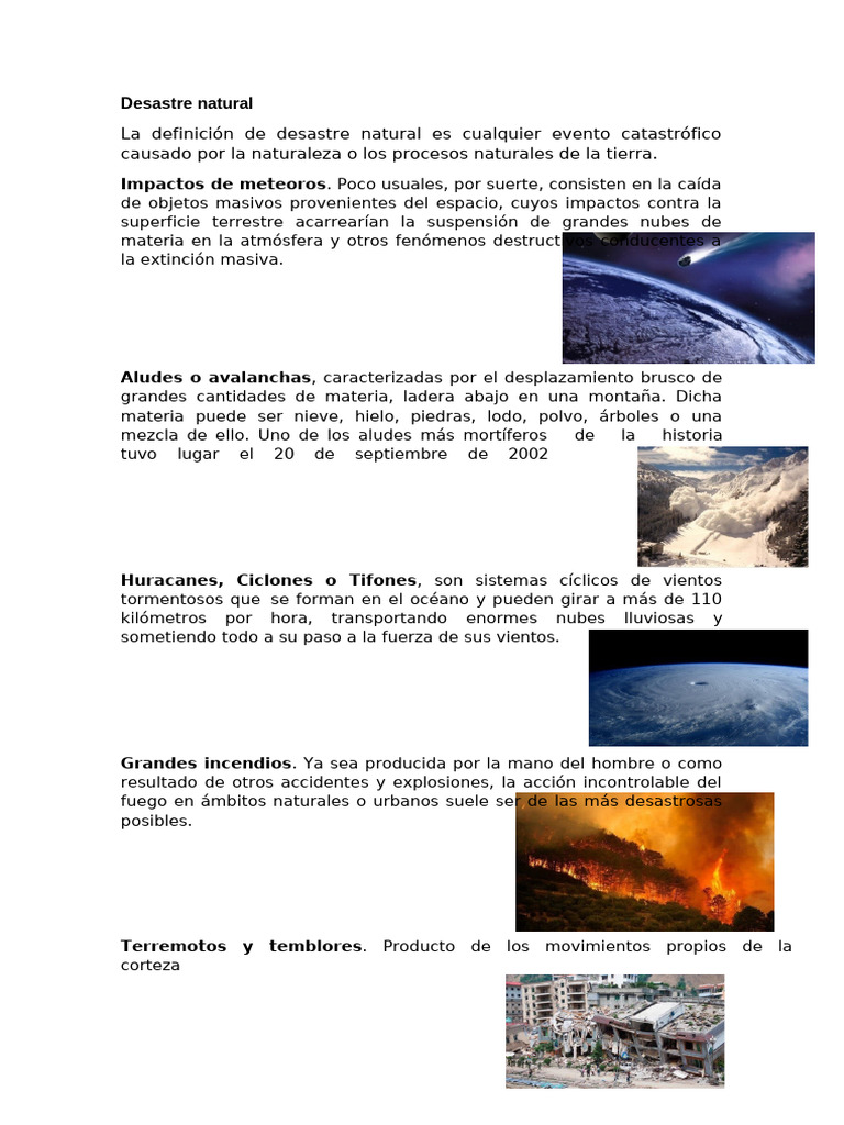 Desastre Naturales 10 | PDF | Desastres naturales | Ciclones tropicales
