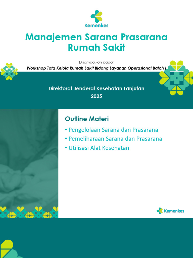 Pengelolaan Sarana Prasarana RS 2025 | PDF