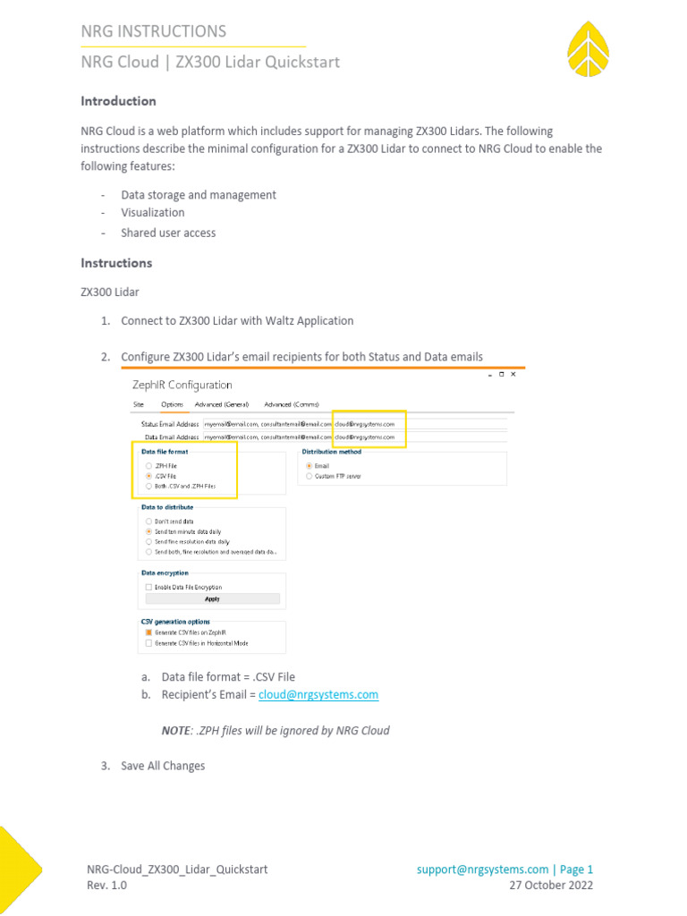 NRG-Cloud ZX300 Lidar Quickstart | PDF | Cloud Computing | Computer Engineering