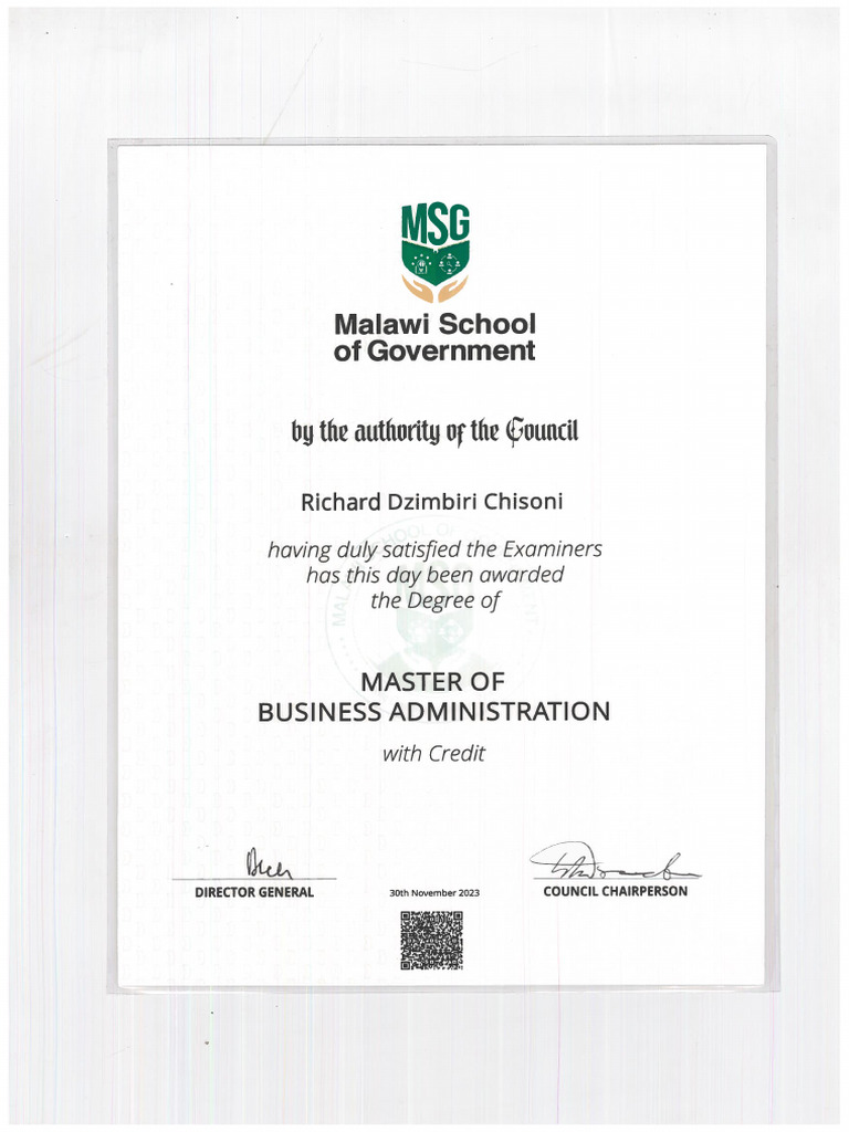 Masters Degree | PDF