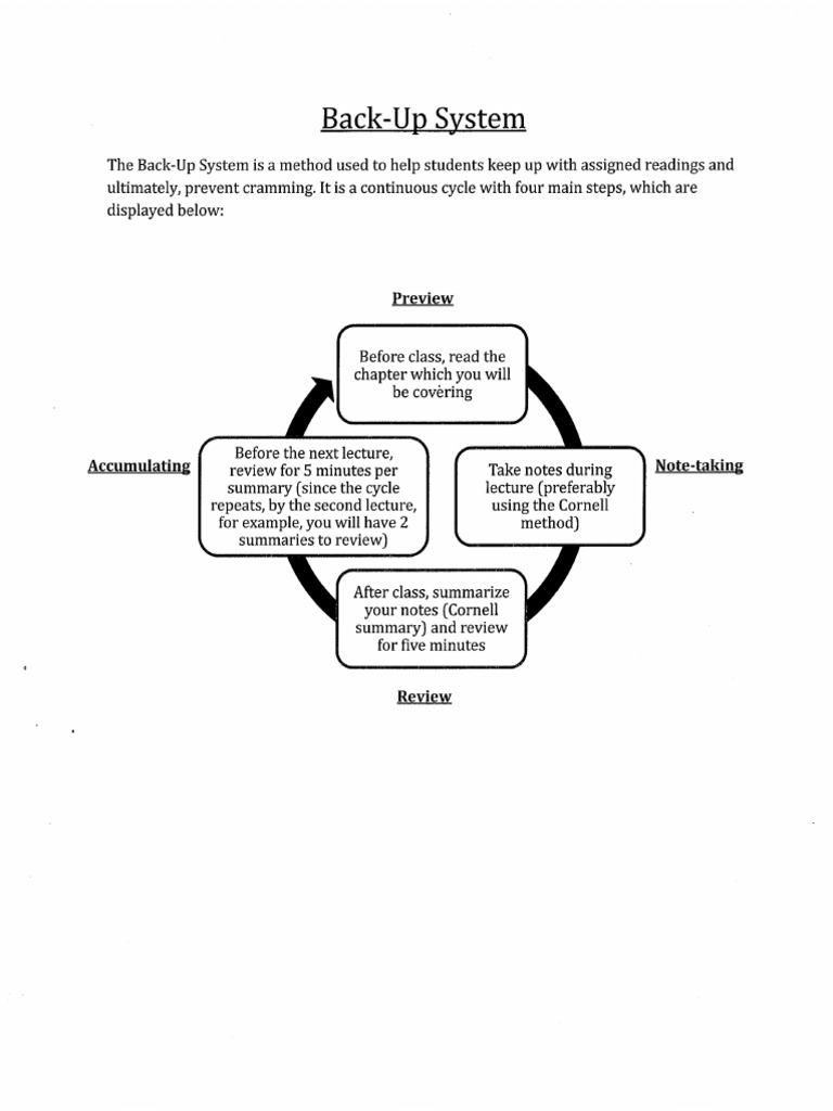 Back-Up System-1 | PDF