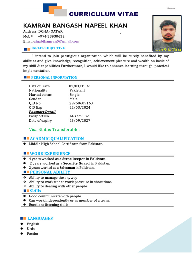 Kamran Bangash CV | PDF