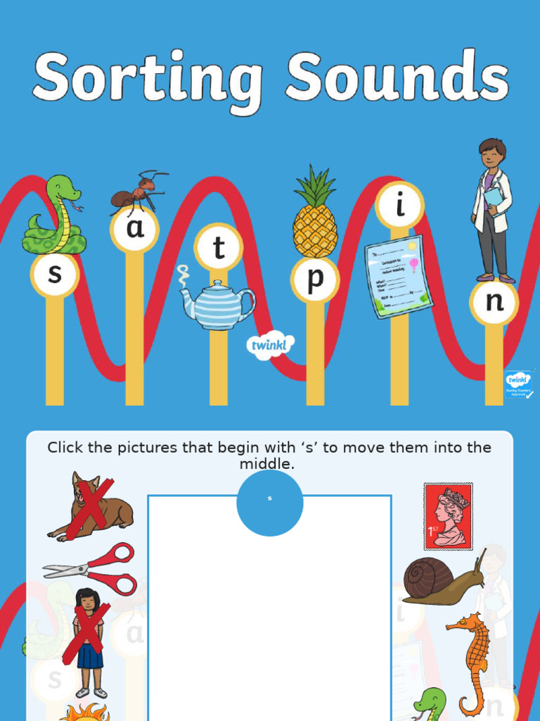 S A T P I N Initial Sounds Powerpoint Game | PDF