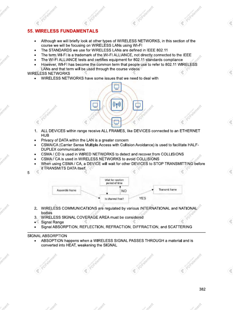 Wireless Fundamentals - Jeremy Notes | PDF