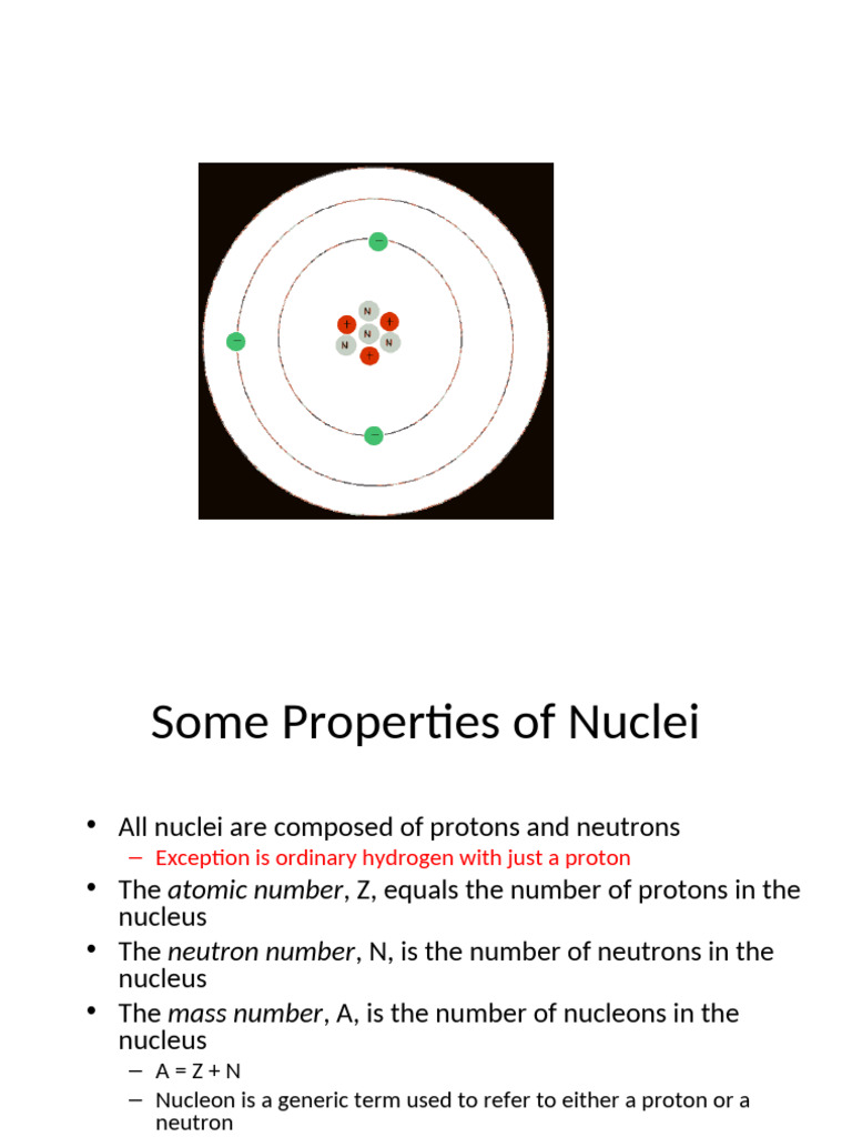 Properties and Models of Atomic Nuclei | PDF | Atomic Nucleus ...