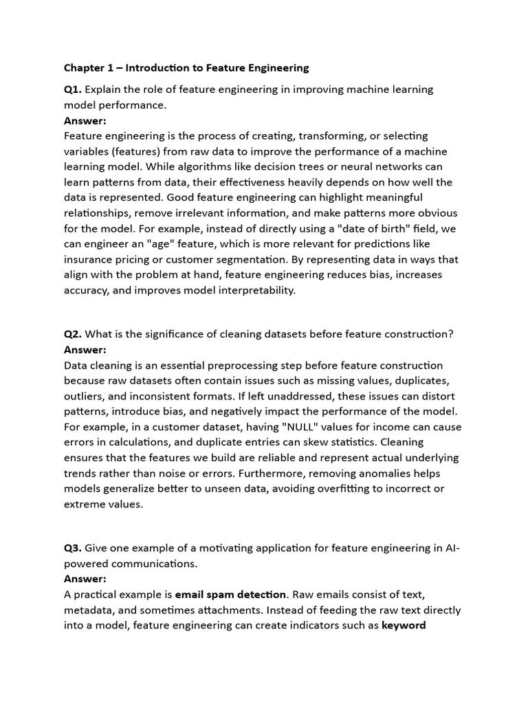 Understanding Feature Engineering Basics | PDF | Euclidean Vector ...