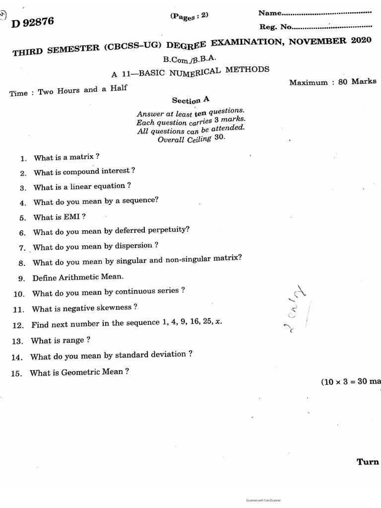 Basic Numerical Methods | PDF